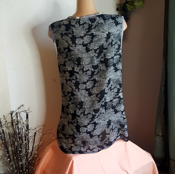 CAbi | Tops | Cabi Tango Cowl Neck Black White Top Size M | Poshmark